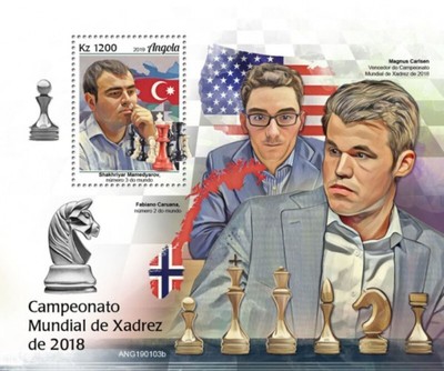 Angola - 2019 World Chess Championship - Stamp Souvenir Sheet ...