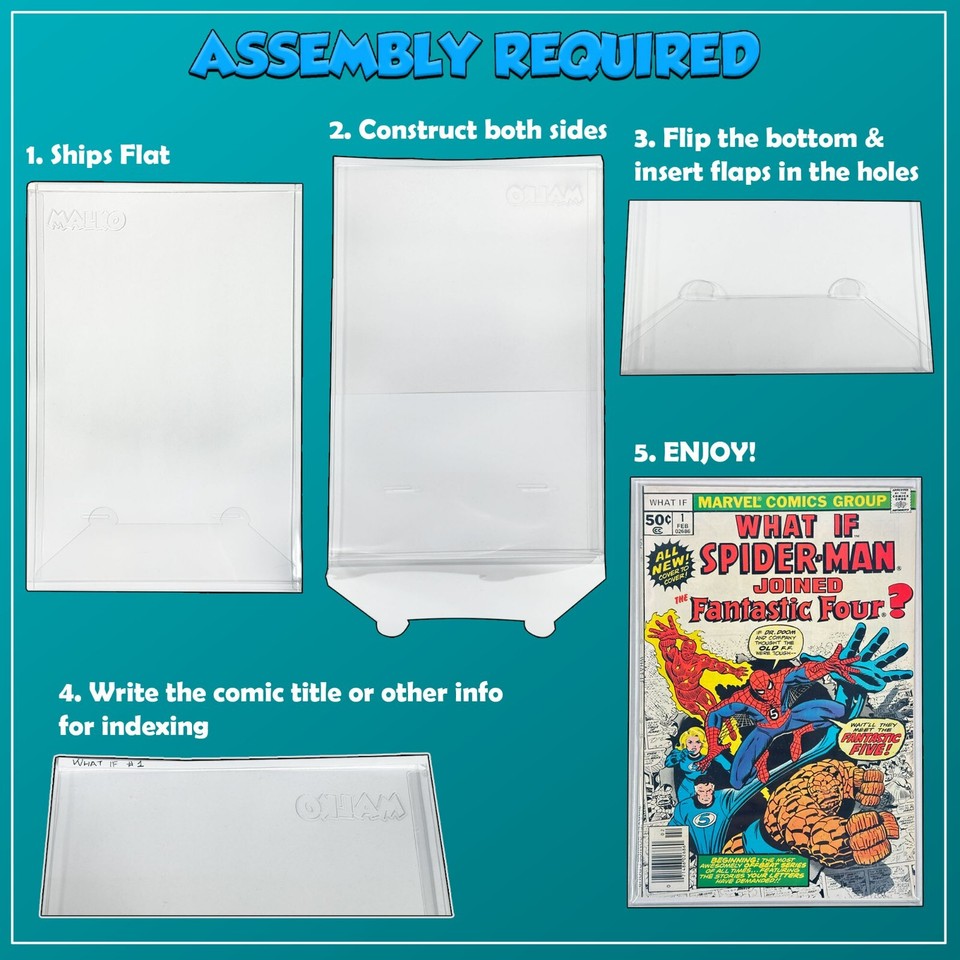 20X Comic Book Plastic Toploader Protector Case Fits Silver, Bronze Age ...
