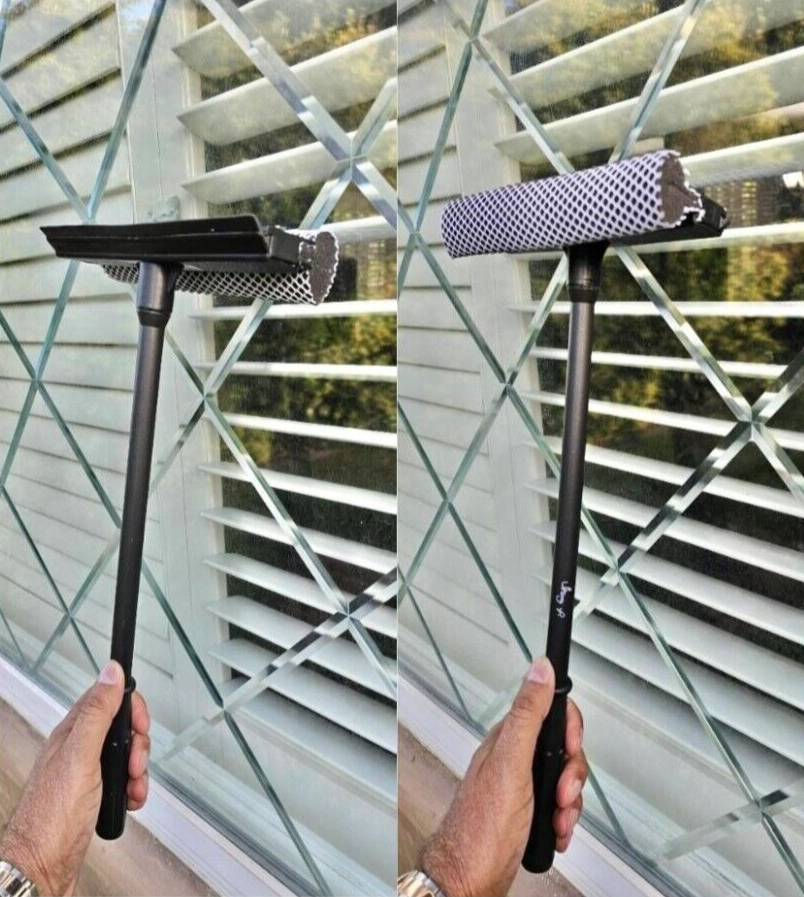 Gas Station windshield glass cleaning sponge & squeegee | eBay