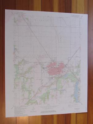 Taylorville Illinois 1983 Original Vintage USGS Topo Map | eBay