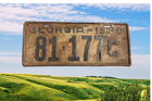 1930 Georgia GA License Plate 81 - 177 C ALPCA Collection 9910 | eBay