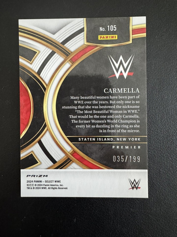 Carmella 2024 WWE Panini Select Blue Prizm / 199 | eBay