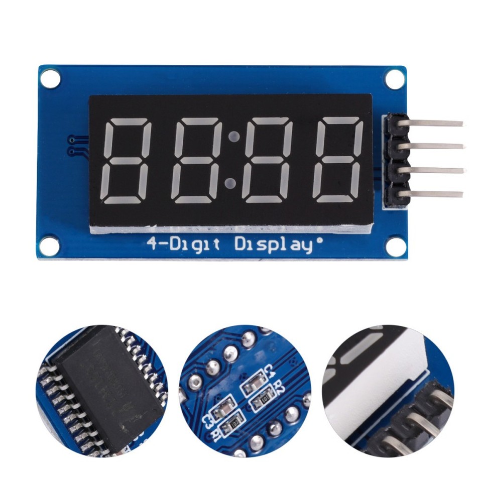 2Pcs 4-Digit LED Segment Display Module Red for Micro-wave Oven Control ...