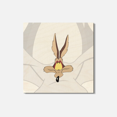 Looney Tunes Cartoon Wile E. Coyote 4'' X 4'' Square Wooden Coaster | eBay