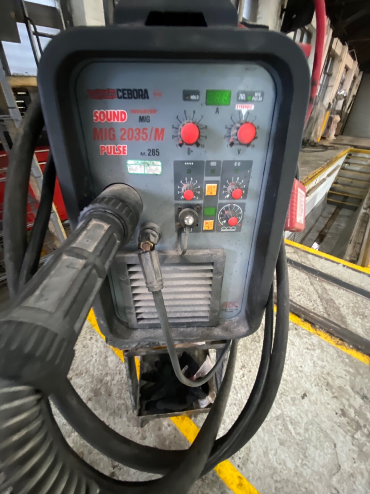 cebora inverter mig 2035 welder with bottle and trolley stand see ...