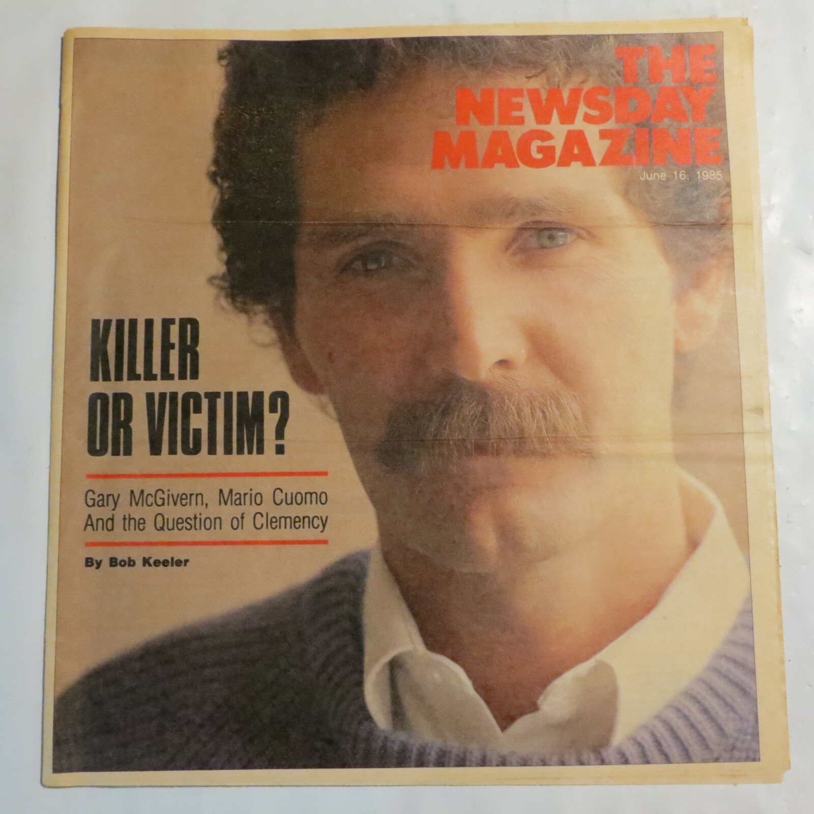 The Newsday Magazine June 16 1985 Gary McGivern Mario Cuomo N6 | eBay