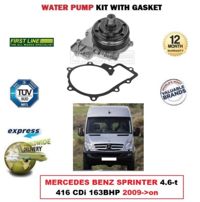 NEW WATER PUMP for MERCEDES BENZ SPRINTER 4.6-t 416 CDi 163BHP 2009 ...