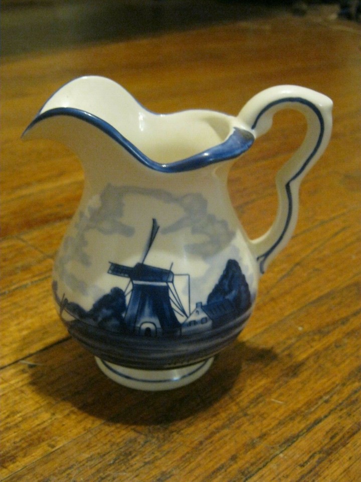 Deft Blue Hand Painted 5" Tall Pitcher (RS-25) | eBay