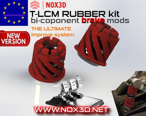 MODS TLCM brake RUBBER THRUSTMASTER T-LCM module strong upgrade ...