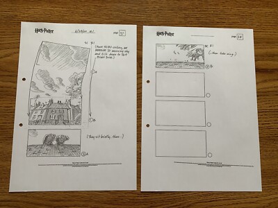Harry Potter and the Sorcerer’s Stone (2001) Production Used Storyboard ...
