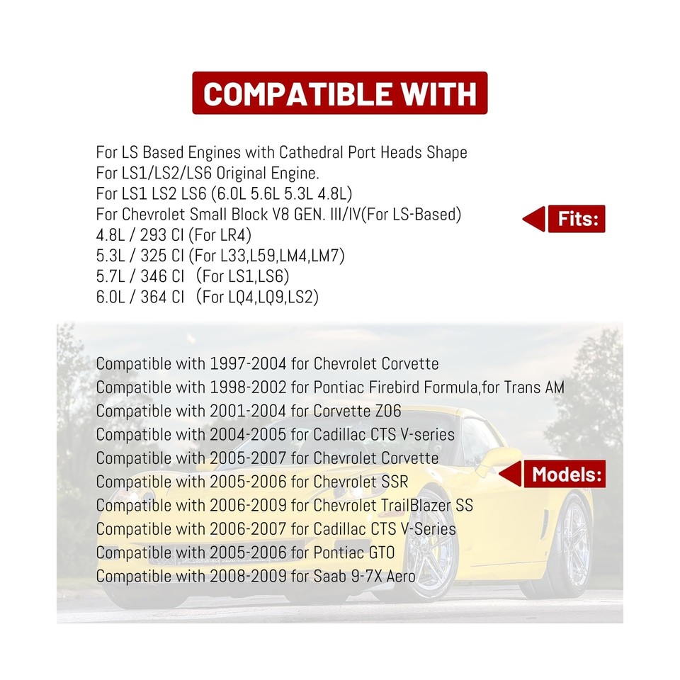 Intake Manifold for LS Cathedral Port Heads for LS1 LS2 LS6 LS Intake ...