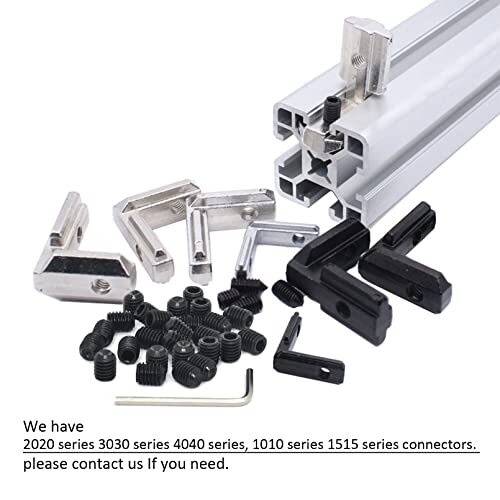 40Pcs/lot 2020 Extrusion Connectors 20 Series Aluminum Extrusion Corner ...