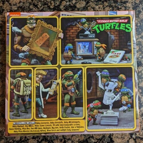 NECA TMNT 4 pack Turtles & Baby Turtles Accessory Set Target Haulathon ...