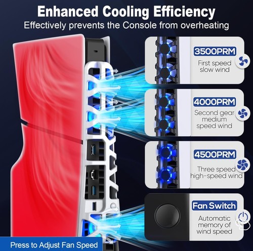 Dobe USB External Super Cooling Fan Playstation PS5 | eBay