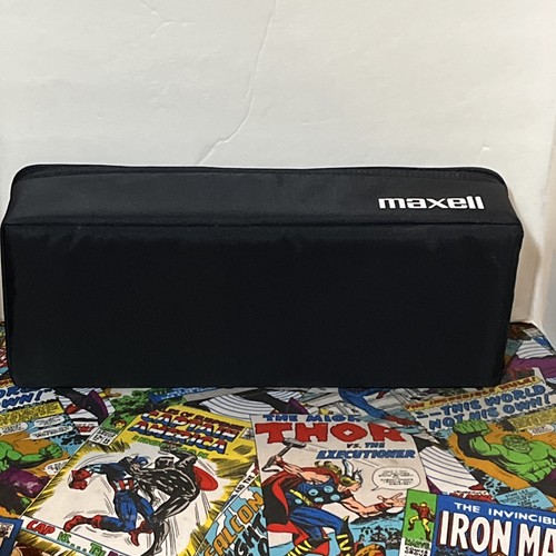 VINTAGE MAXELL Cassette 15 Tape Carry Case Holder Storage Caddy 80s ...
