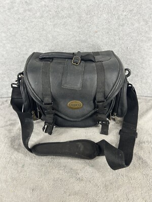 Black Ambico Adjustable Over The Shoulder Camera Bag Case | eBay