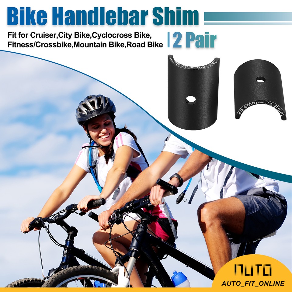 2PAIR Bike Handlebar Shim 25.4 to 31.8mm Handlebar Shim Spacer Stem ...