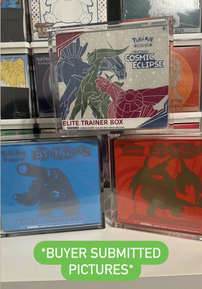 POKEMON ETB DISPLAY MAGNETIC CASE PROTECTOR ELITE TRAINER BOX HIGH ...