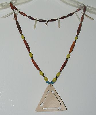 Beaded Necklace VIGIL TRIANGLE Tribal OA Regalia Pow Wow N188 | eBay