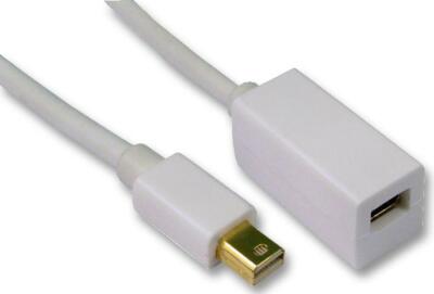 6.56FT, 2M, MINI DISPLAYPORT PLUG TO MINI DISPLAYPORT SOCKET, WHIT FOR ...