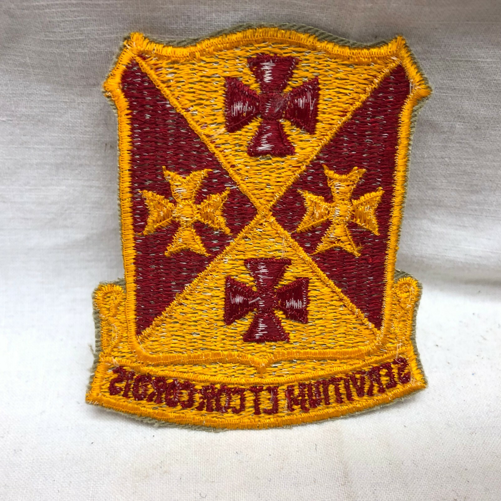 Military Patch 701st Maintenance Company Red Yellow Field Variant 701 ...