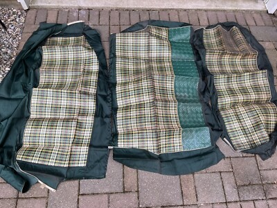 1950s Solid Bench Seat Cover Rear Cushion and Seat Back And Other Green ...