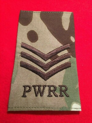 Quality MTP PWRR SGT Rank Slide Sergeant PWRR Combat Rank Slide | eBay