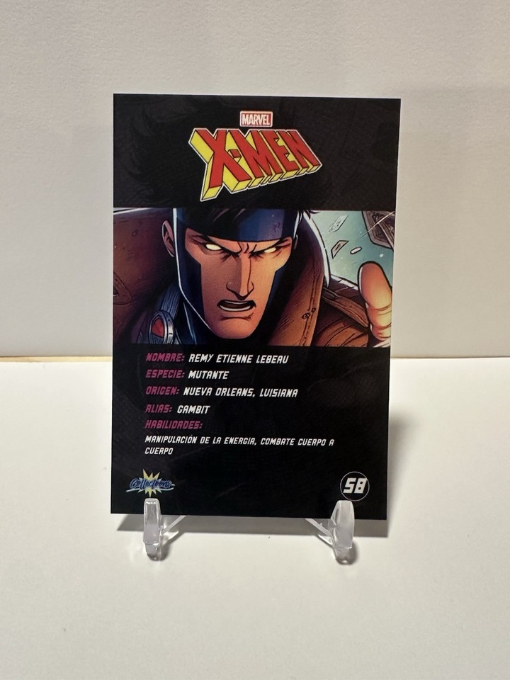 Marvel • X-Men Gambit Trading Card SB • Marvel X-Men Spanish Set | eBay