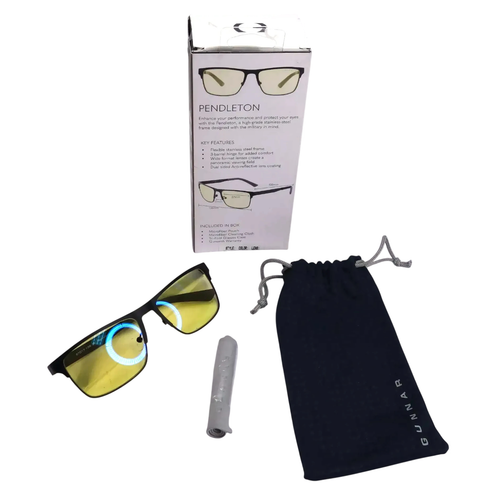 GUNNAR OPTIKS PENDLETON SLATE BLACK GUNMETAL GLASSES 57-17 | eBay