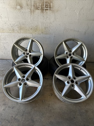 Ferrari 360 Spider Coupe 18X7 front and 18X10 rear 5 Spoke OEM Wheels ...