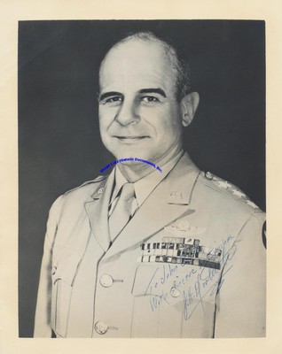 WW2 Army general Jimmy Doolittle signed 8" x 10" photo in 3 star Army ...