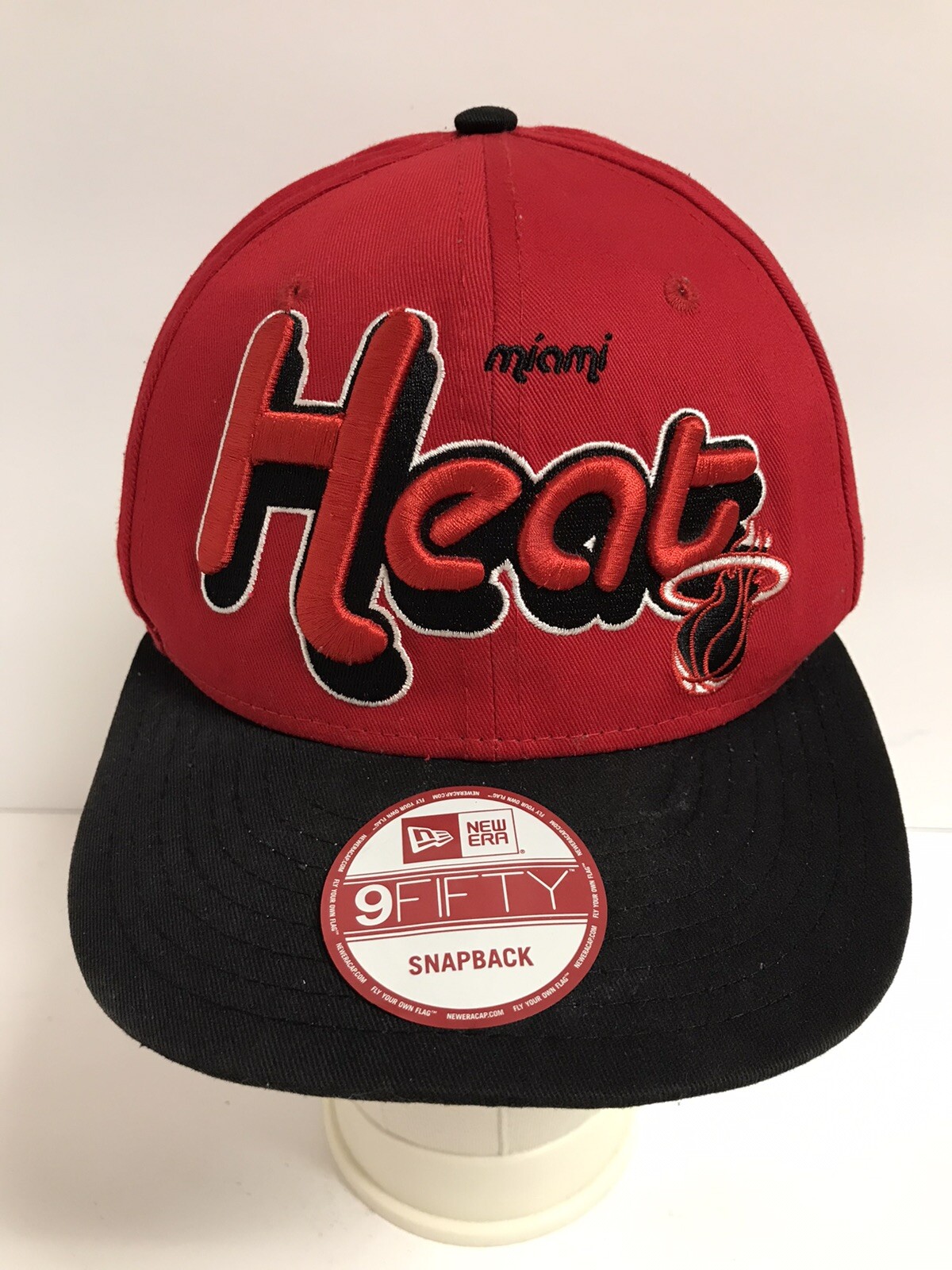 Miami Heat 9Fifty New Era Red Snapback Hat - Gem