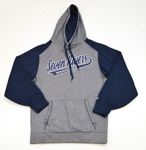 Badger Sport Hoodie Sweatshirt Mens Size XS Gray/Blue - Seven Rivers ...