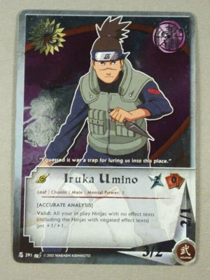 Naruto Collectible Card Game Iruka Umino 291 Foil Promo Card | eBay