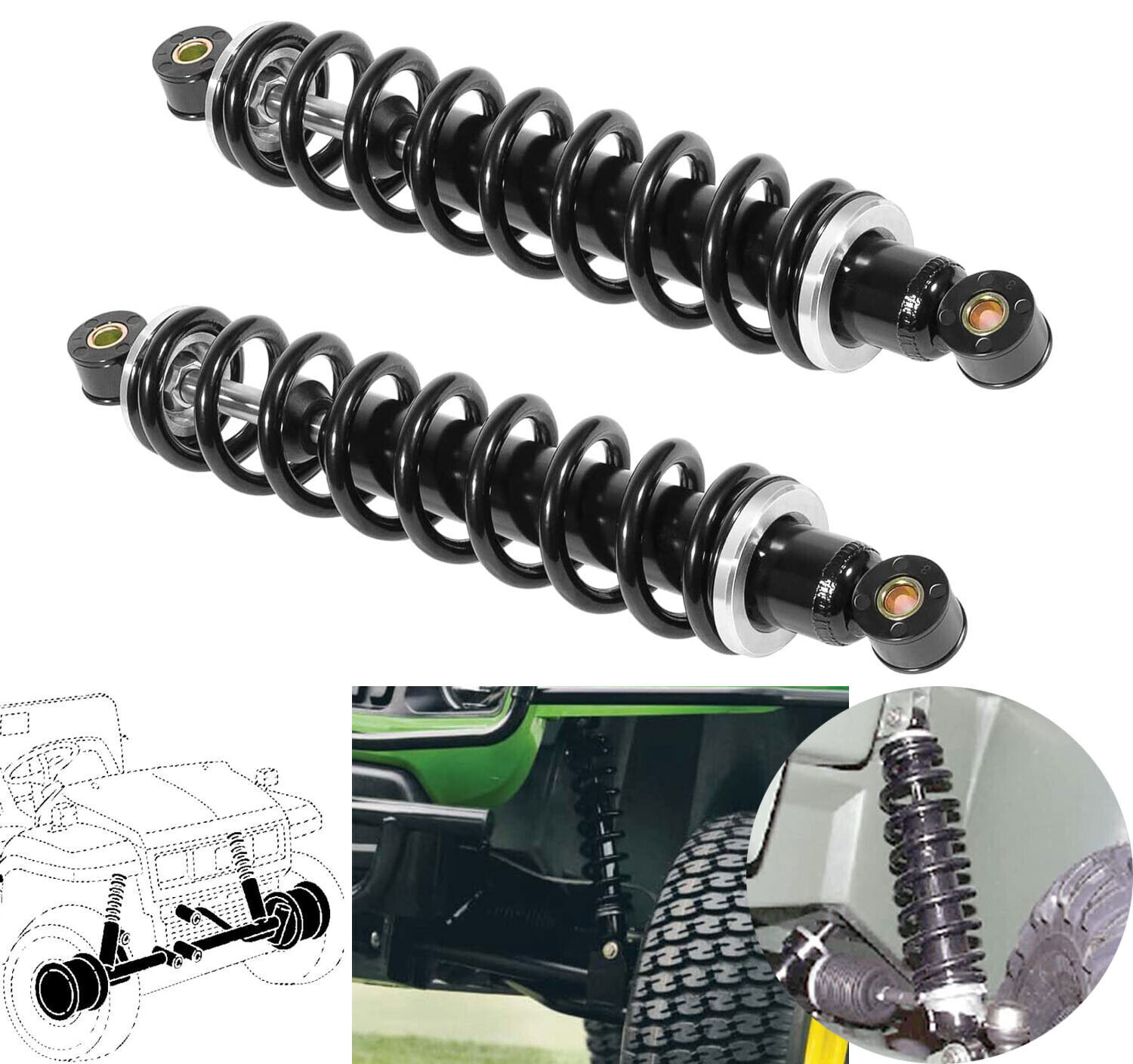 AM130448 Shock Absorber Front Suspension Kit for John Deere Gator TX TH ...
