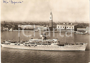 1949 VENEZIA Società Navigazione ADRIATICA Motonave ESPERIA Marina ...