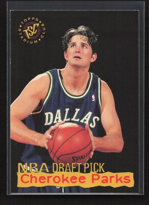 1995-96 Topps Stadium Club Draft Pick Cherokee Parks #12 Dallas ...