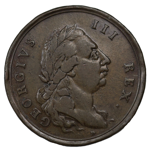 1789 Devonshire King George III Plymouth Visit Halfpenny Conder Token D ...