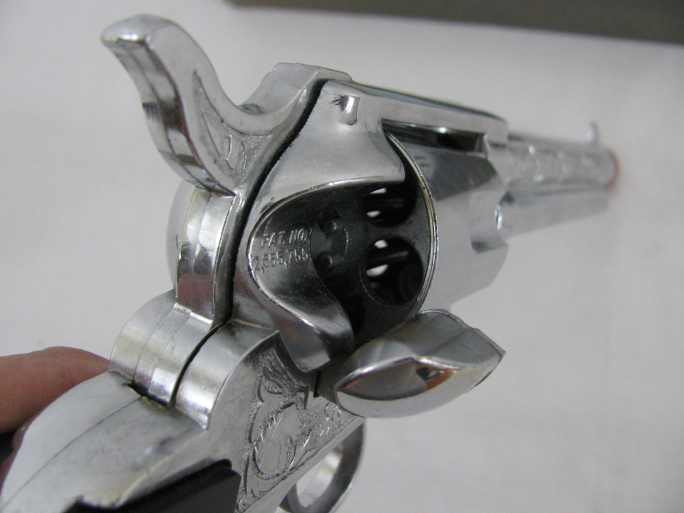 Nichols Ranch Stallion 45 Mark II Six Shooter Cap Gun w/ Pearl Handles ...