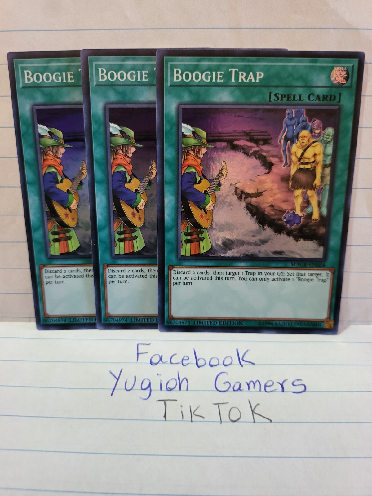 Yu-Gi-Oh Boogie Trap X3 MACR Super Light Played | eBay