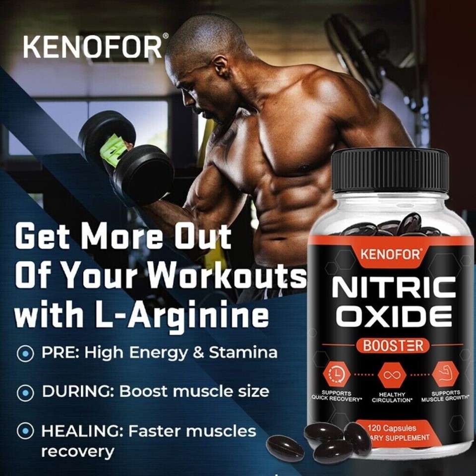 Nitric Oxide Booster Supplement - L-Arginin, L-Citrulline 1500mg - | eBay