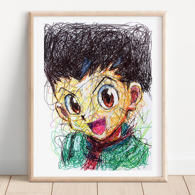 Gon Freecss Ballpoint Pen Print, Hunter X Hunter Art Poster | eBay