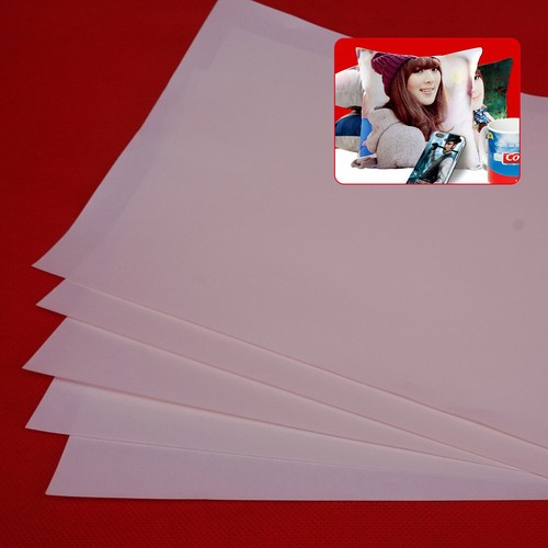 5Pcs A4 T-shirt Heat Transfer Paper Iron On Press Light Fabric Inkjet ...