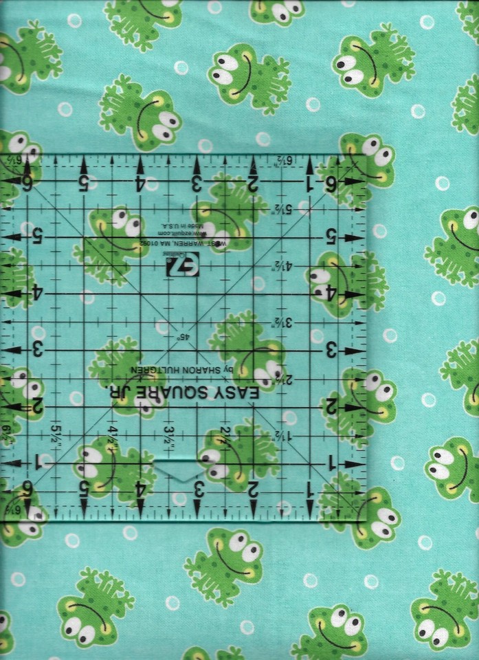 New A.E. Nathan Smiley Frogs on Light Blue Flannel Fabric by the Half ...