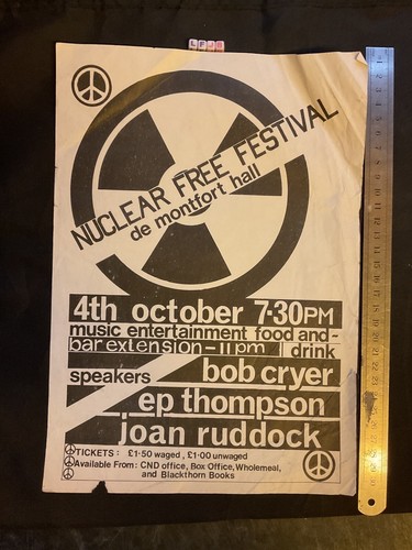 CND, poster, 1982, Rare Original, Peace March , Pacifism, Ban The Bomb ...