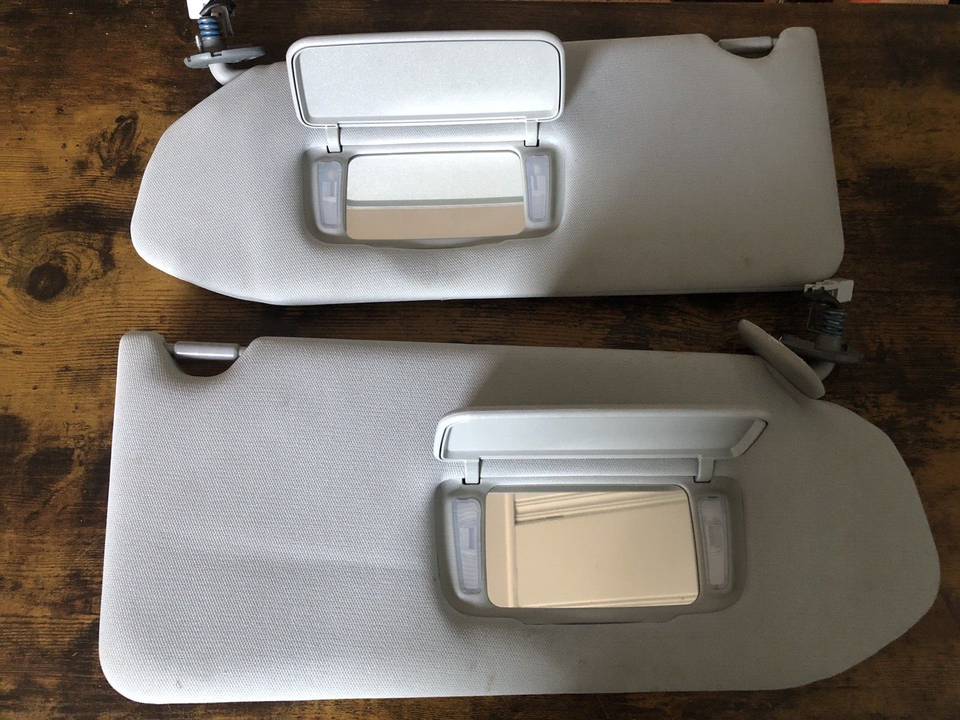 2003-2008 Honda Pilot Sun Visor Set Both Driver Passenger Gray Cloth ...