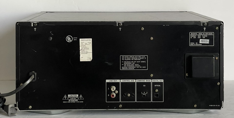 Sony MegaStorage MULTI 200-Disc CD Player Changer CDP-CX225 NO Remote ...