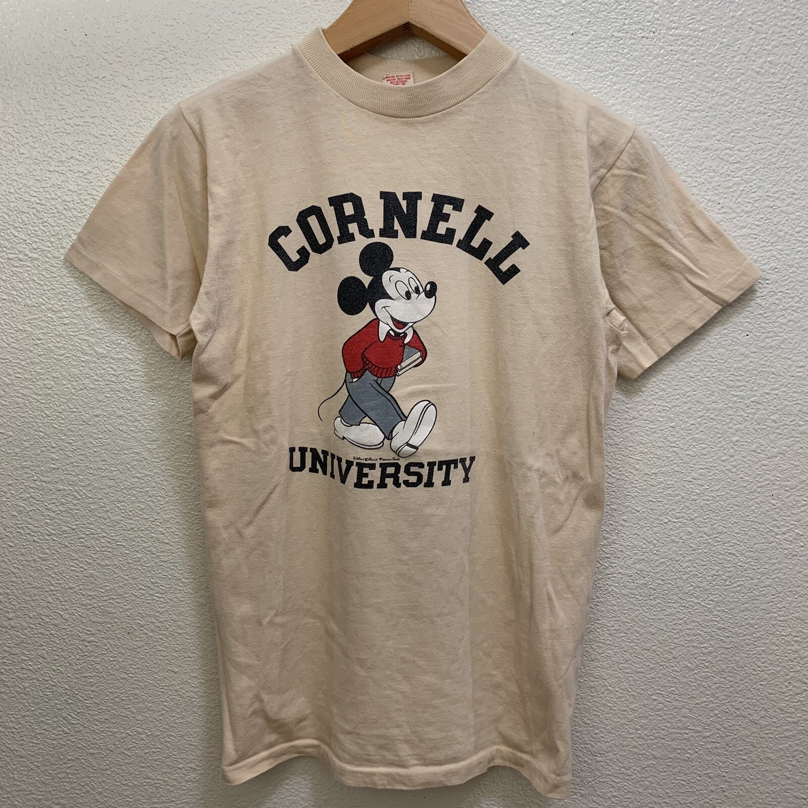 70s Mickey Mouse Cornell University College Tee Shirt… - Gem