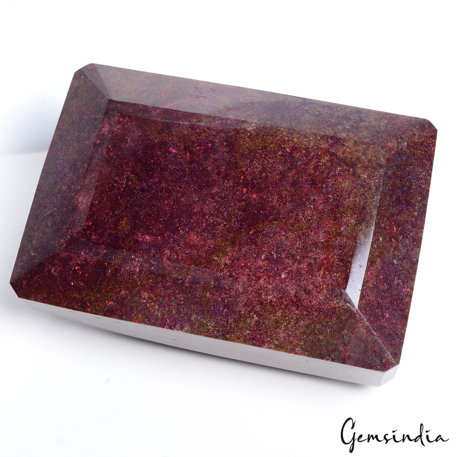 Biggest 8.8Kg Natural Red Ruby Octagon Cut Earth mined Collector's Rare ...