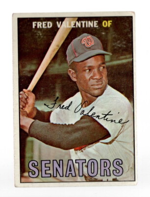 1967 Topps #64 Fred Valentine Good/VG | eBay